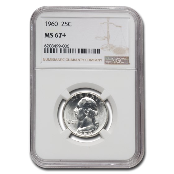 Buy 1960 Washington Quarter MS-67+ NGC | APMEX