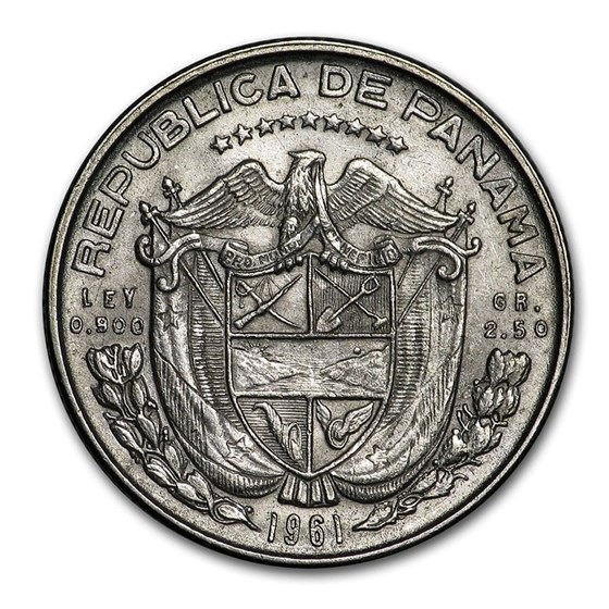 Buy 1961 Panama Silver 1/10 Balboa BU | APMEX