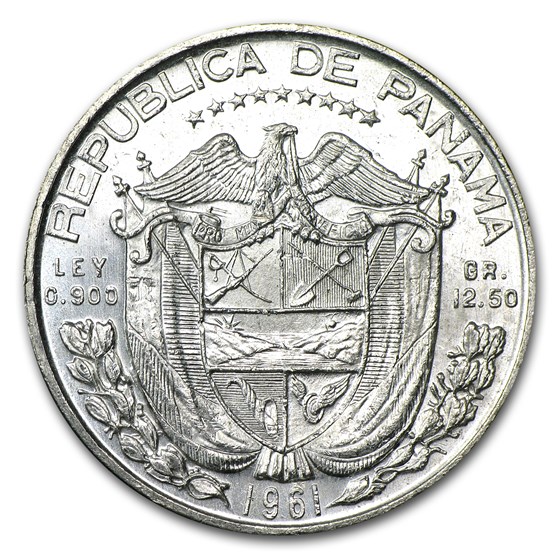 Buy 1961 Panama Silver 1/2 Balboa BU | APMEX