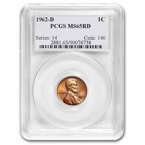 1962-D Lincoln Cent MS-65 PCGS (Red)