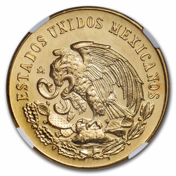 Buy 1962 Mexico Gold Cinco De Mayo Medallic 50 Peso Ms 64 Ngc Apmex