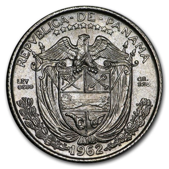Buy 1962 Panama Silver 1/10 Balboa BU | APMEX
