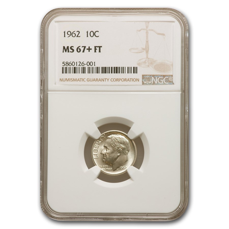 Buy 1962 Roosevelt Dime MS-67+ NGC (FT) | APMEX