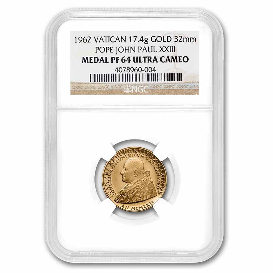 Buy 1962 Vatican City Gold Medal Pope John XXIII PF-64 UCAM NGC | APMEX