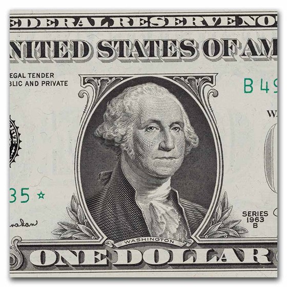 Buy 1963-B $1.00 FRN's Barr Note CU (Fr#1902) Star Note! | APMEX