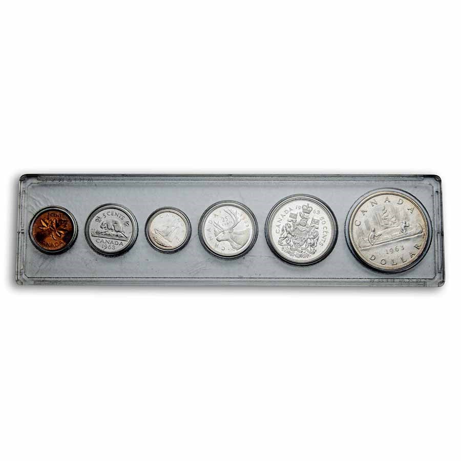 Buy 1963 Canada 6-Coin Silver Type Set (1.11 ASW) | APMEX