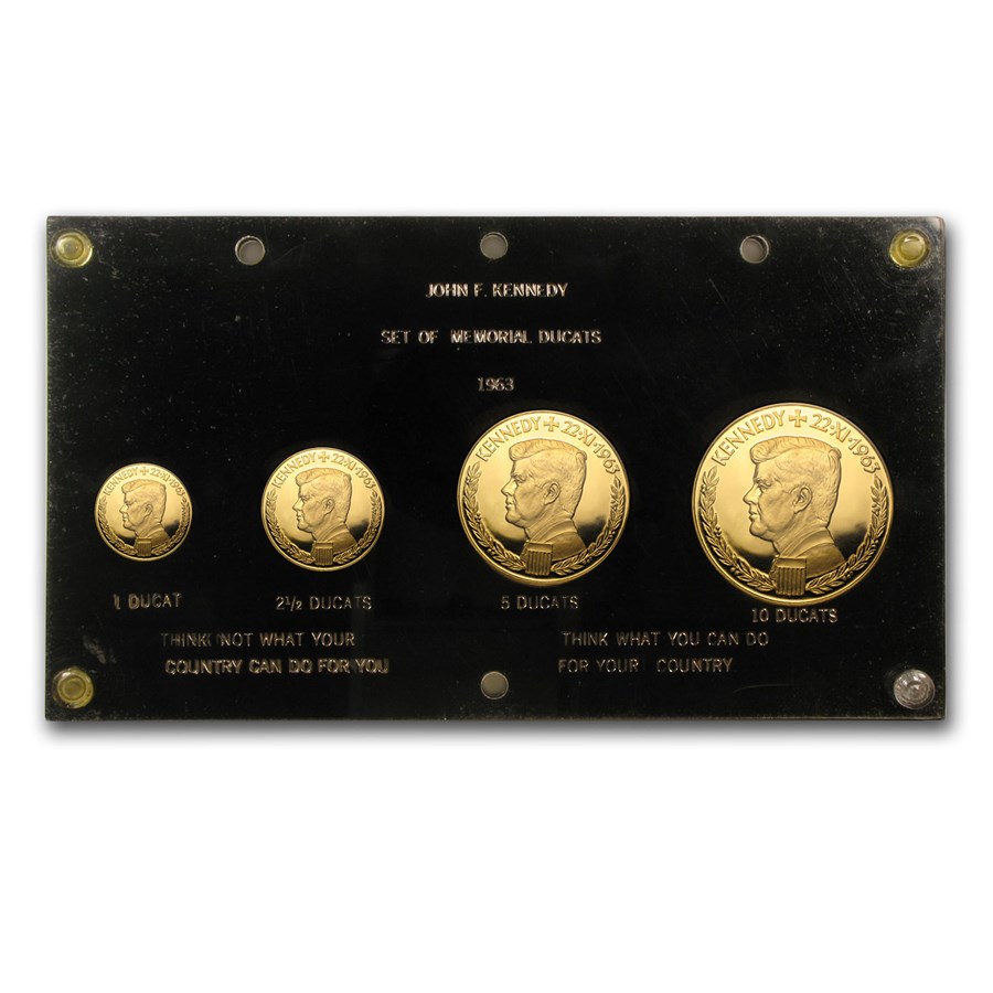Buy 1963 Germany 4-Coin Gold JFK Medallic Set | APMEX