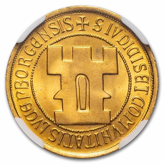 1963 Luxembourg Gold 20 Francs Coronation MS-67 NGC