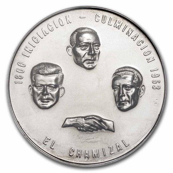 Buy 1963 Mexico Chamizal Recovery Medal Sp 65 Pcgs Grove 824a Apmex