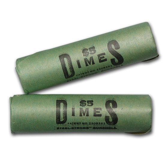 Buy 1963 Roosevelt Dimes $100 Banked Wrapped Roll Box | APMEX