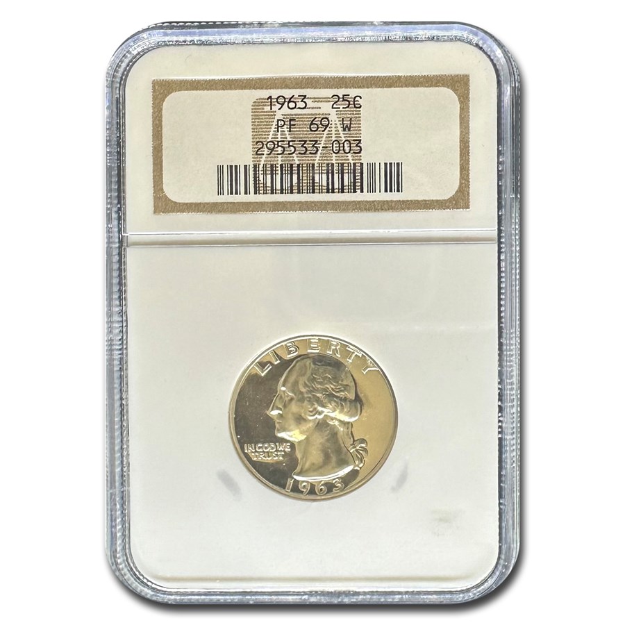 1963 Washington Quarter PF-69 NGC