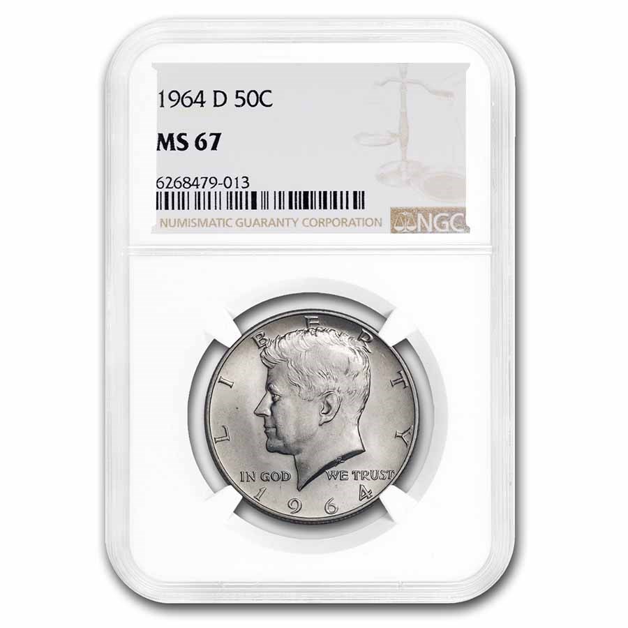 Buy 1964-D Kennedy Half Dollar MS-67 NGC | APMEX