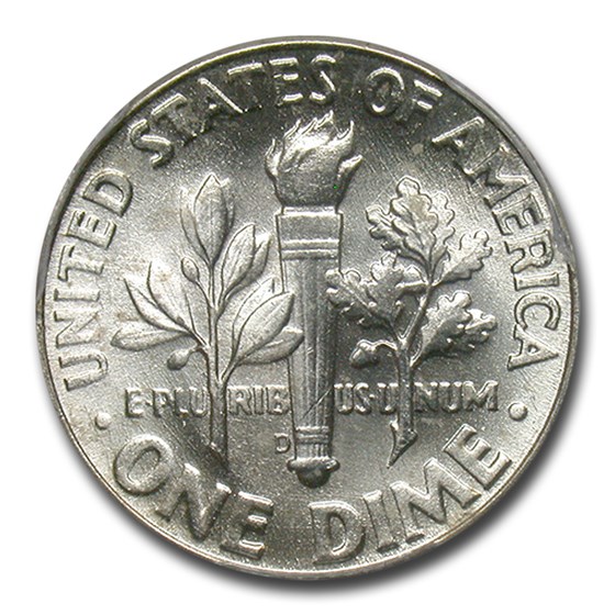 Buy 1964-D Roosevelt Dime MS-65 PCGS (Doubled Die Reverse FS-802) | APMEX