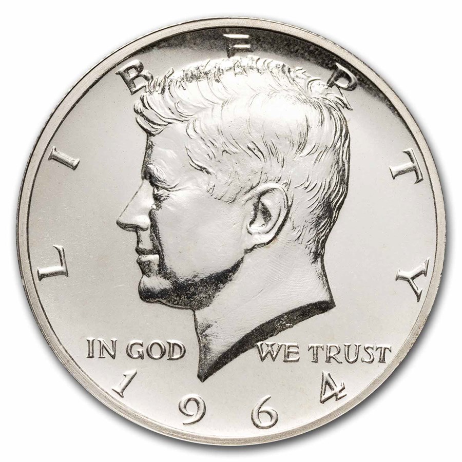 Buy 1964 Kennedy Half Dollar Accent Hair Spotted Pf | APMEX