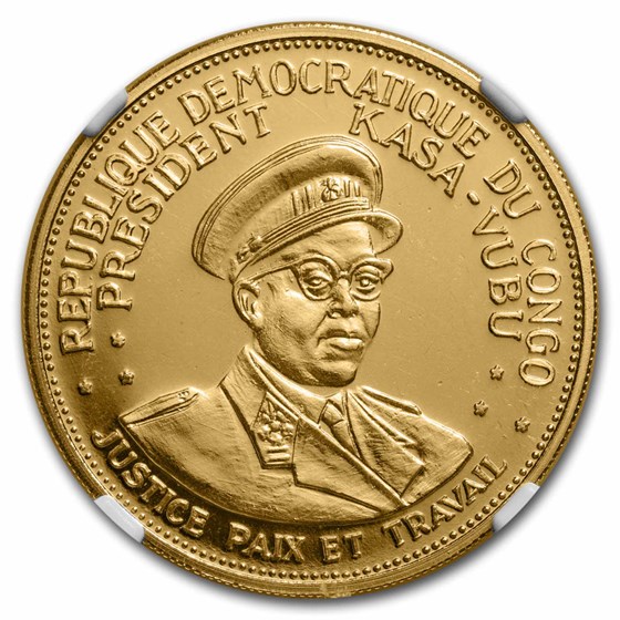 Buy 1965 Congo Proof Gold 50 Francs 5th Anniversary PF-67 NGC | APMEX