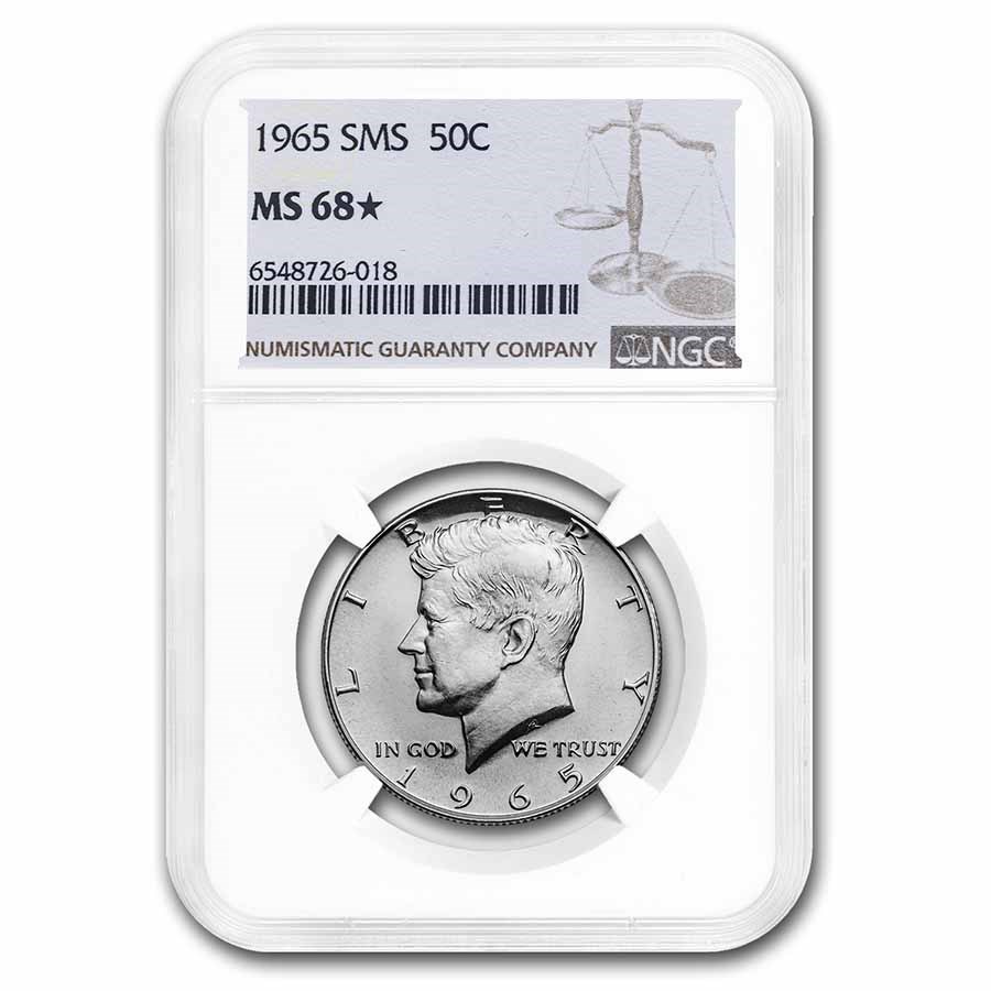 Buy 1965 Kennedy Half Dollar MS-68* NGC (SMS) | APMEX