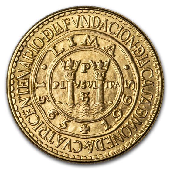 Buy 1965 Peru Gold 50 Soles 400th Anniversary of the Mint BU | APMEX