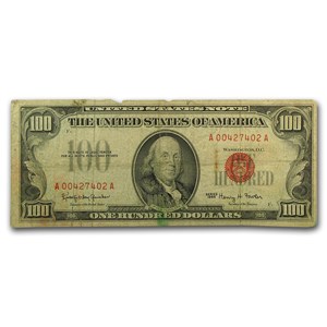 Buy 1966 $100 U.S. Note Red Seal VG/Fine | APMEX
