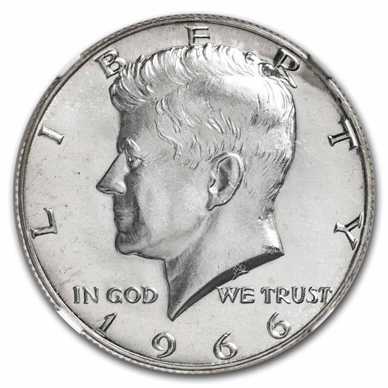 Buy 1966 Kennedy Half Dollar MS-66 CAMEO NGC (SMS) | APMEX