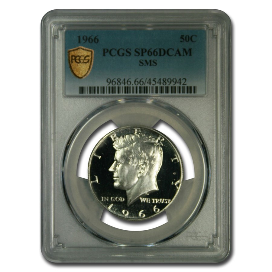 Buy 1966 Kennedy Half Dollar SP-66 DCAM PCGS (SMS) | APMEX
