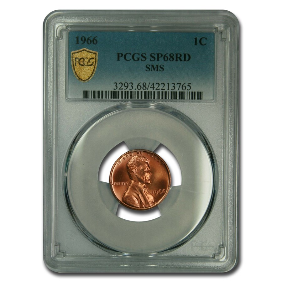 Buy 1966 Lincoln Cent MS-68 PCGS (Red, SMS) | APMEX