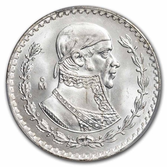 Buy 1966-Mo Mexican Silver 1 Peso MS-65 PCGS | APMEX