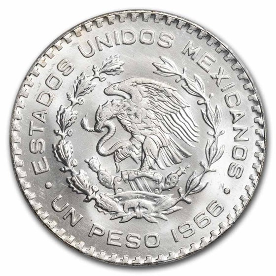 1966-Mo Mexico Silver 1 Peso MS-65 PCGS