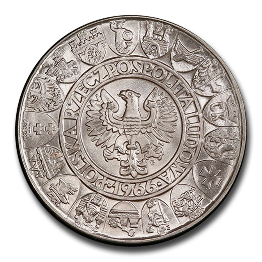 Buy 1966 Poland Silver 100 Zlotych MS-66 PCGS | APMEX