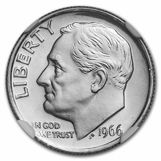 Buy 1966 Roosevelt Dime SMS MS-69 NGC | APMEX