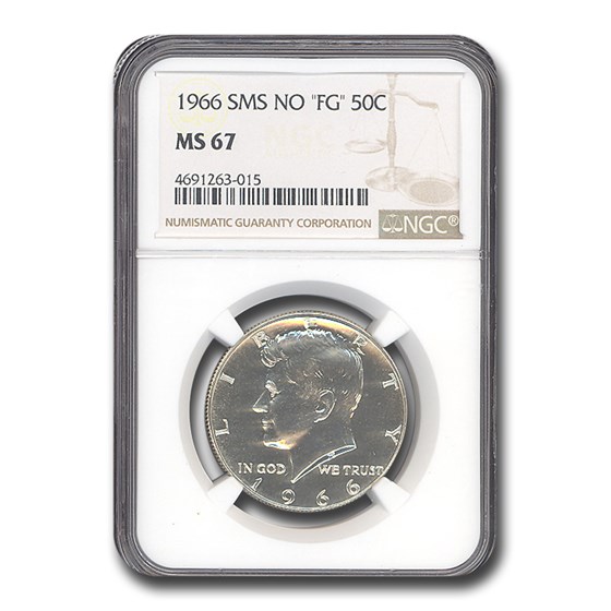 Buy 1966-S Kennedy Half Dollar MS-67 NGC (SMS No 'FG') | APMEX
