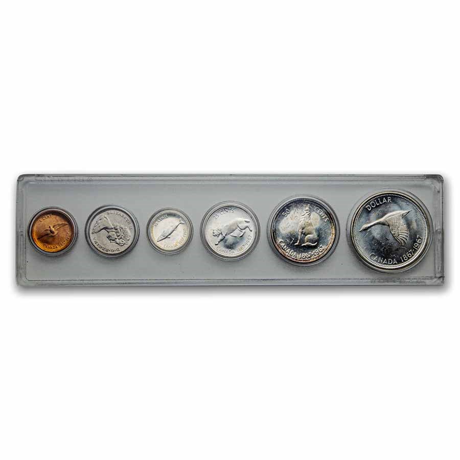 Buy 1967 Canada 6-Coin Silver Type Set (1.11 ASW) | APMEX