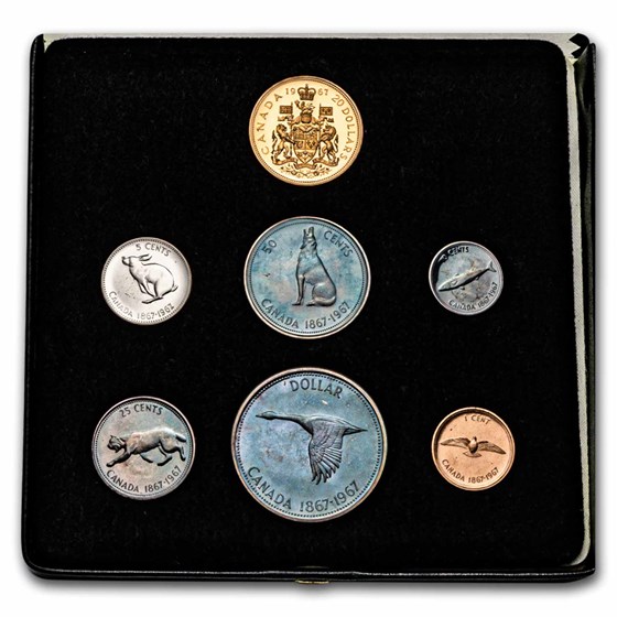 Buy 1967 Canada 7-Coin Centennial Proof Set w/$20 Gold | APMEX