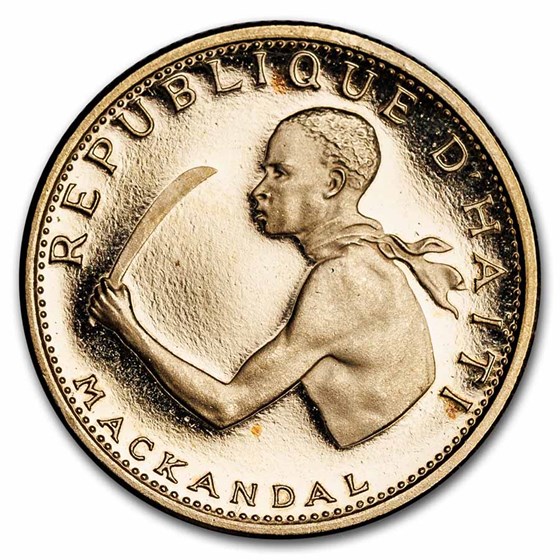 Buy 1967 Haiti Gold 20 Gourdes Mackandal Proof | APMEX