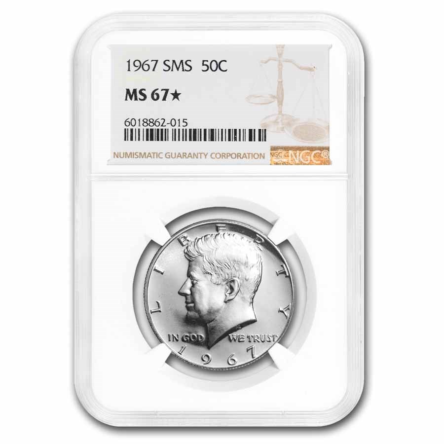 1967 Kennedy Half Dollar MS-67* NGC (SMS)