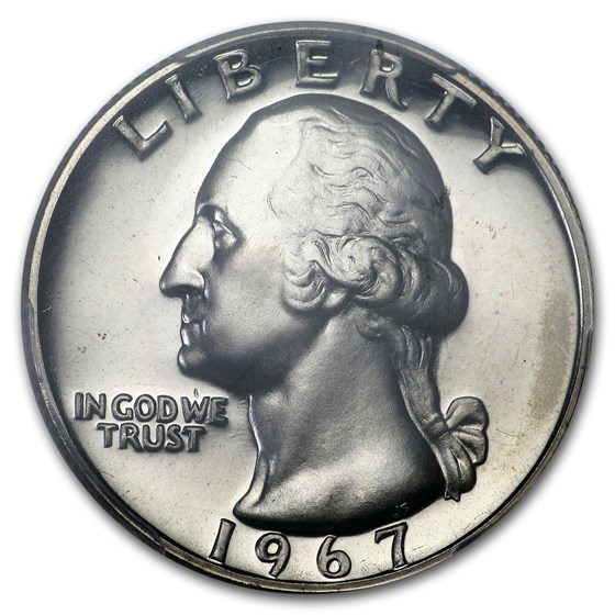 Buy 1967 SMS Washington Quarter SP-68 PCGS | APMEX