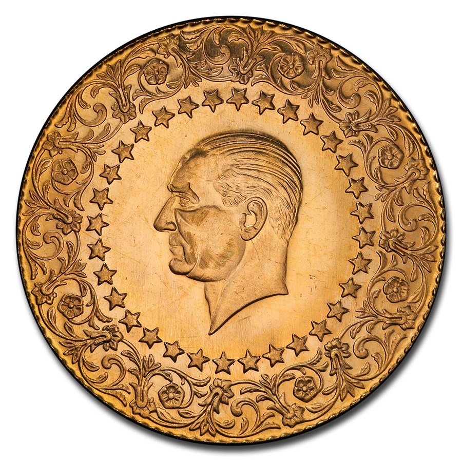 Buy 1967 Turkey Gold 500 Kurush Monnaie de Luxe MS-63 PCGS | APMEX