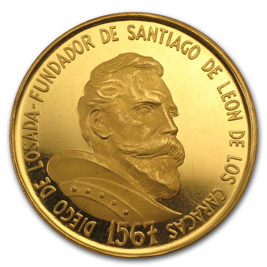 Buy 1967 Venezuela Gold Medal Caracas 400th Anniv | APMEX