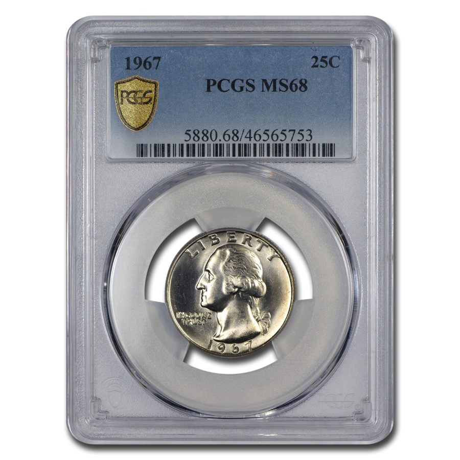 Buy 1967 Washington Quarter MS-68 PCGS | APMEX