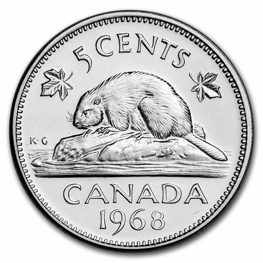 Buy 1968 Canada Nickel 5 Cents BU/Prooflike | APMEX