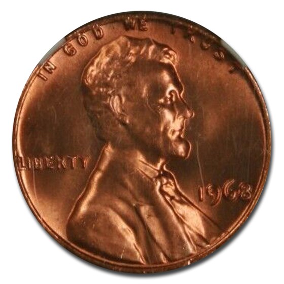 Buy 1968 Lincoln Cent MS-68 NGC (Red) | APMEX