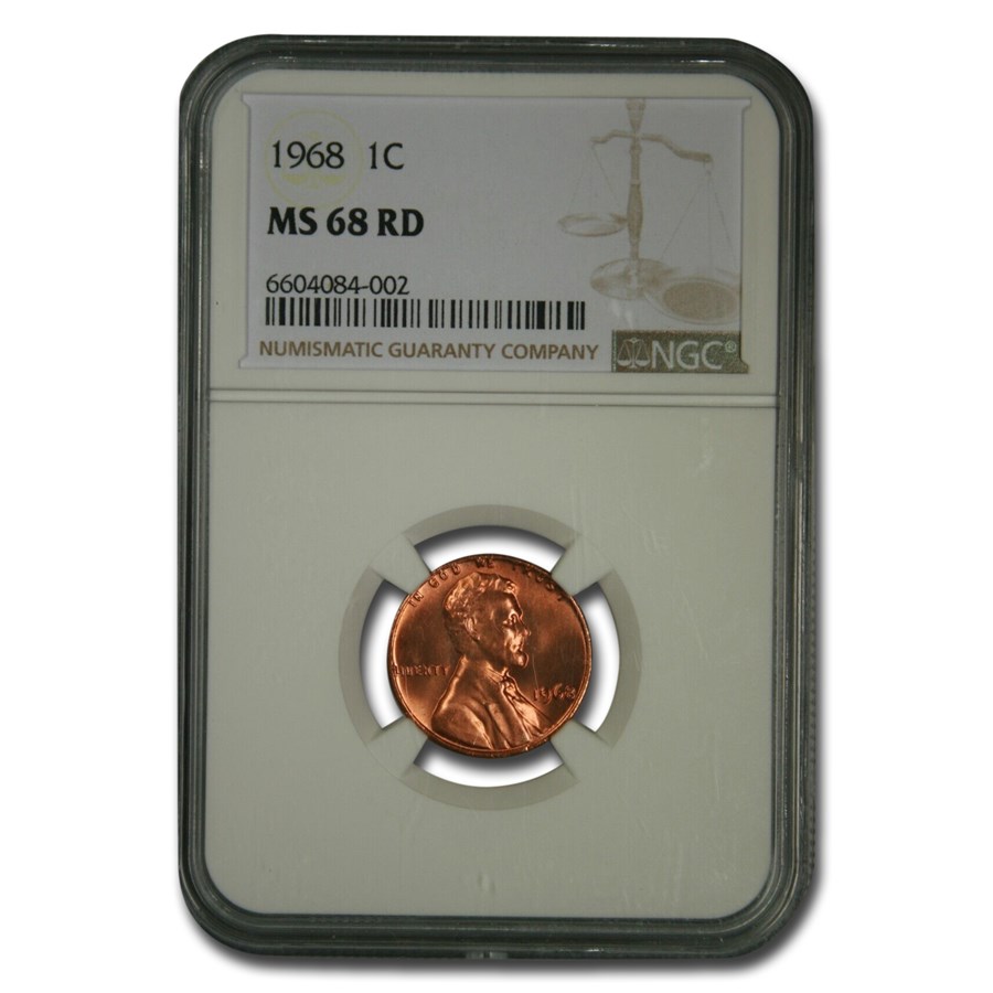 Buy 1968 Lincoln Cent MS-68 NGC (Red) | APMEX