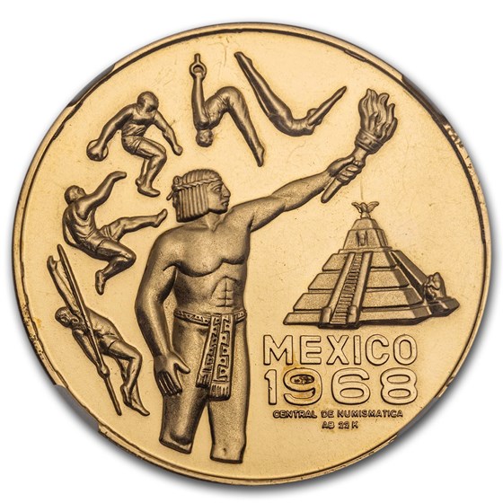 Buy 1968 Mexico Gold Medal Olympic Games MS-62 | APMEX