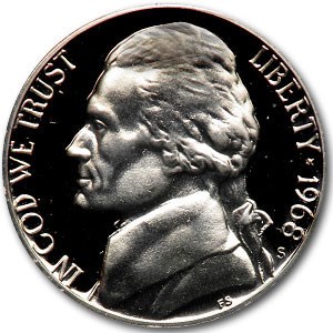 Buy 1968-S Jefferson Nickel Gem Proof | APMEX