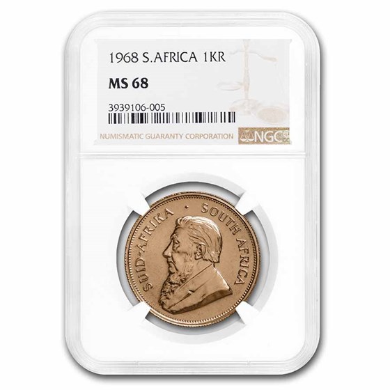 Buy 1968 South Africa 1 oz Gold Krugerrand MS-68 NGC | APMEX