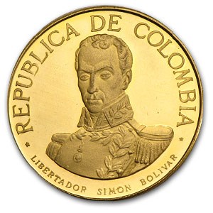 Buy 1969 Colombia Gold 300 Pesos Battle of Boyaca Proof | APMEX