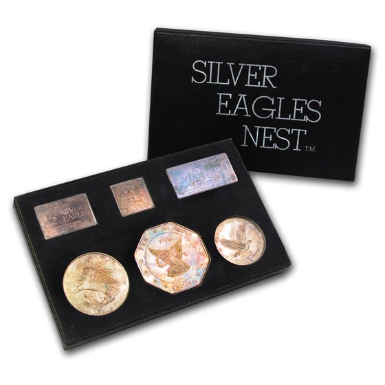 Buy 1969 Foster Mint 6-Piece 19.25 oz Silver Eagles Nest Set | APMEX