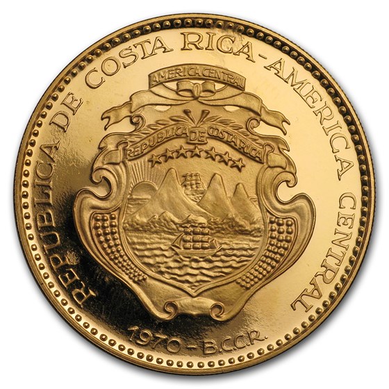 Buy 1970 Costa Rica Gold 200 Colones Juan Santamaria Proof | APMEX