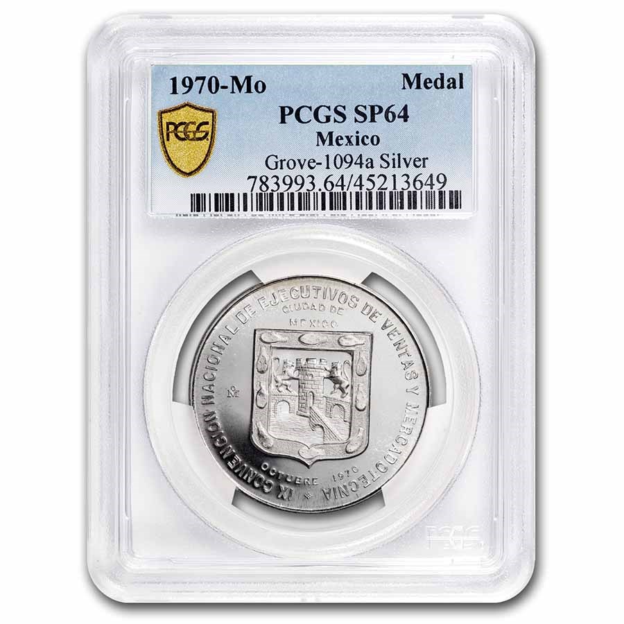 Buy 1970 Mo Mexico Executives Convent Medal Sp 64 Pcgs Grove 1094a