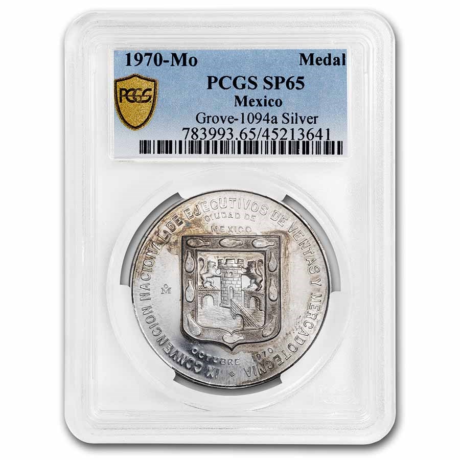 Buy 1970 Mo Mexico Executives Convent Medal Sp 65 Pcgs Grove 1094a