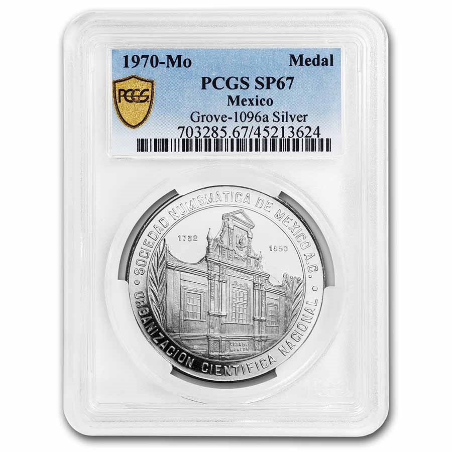 Buy 1970 Mo Mexico National Shield Medal Sp 67 Pcgs Grove 1096a Apmex
